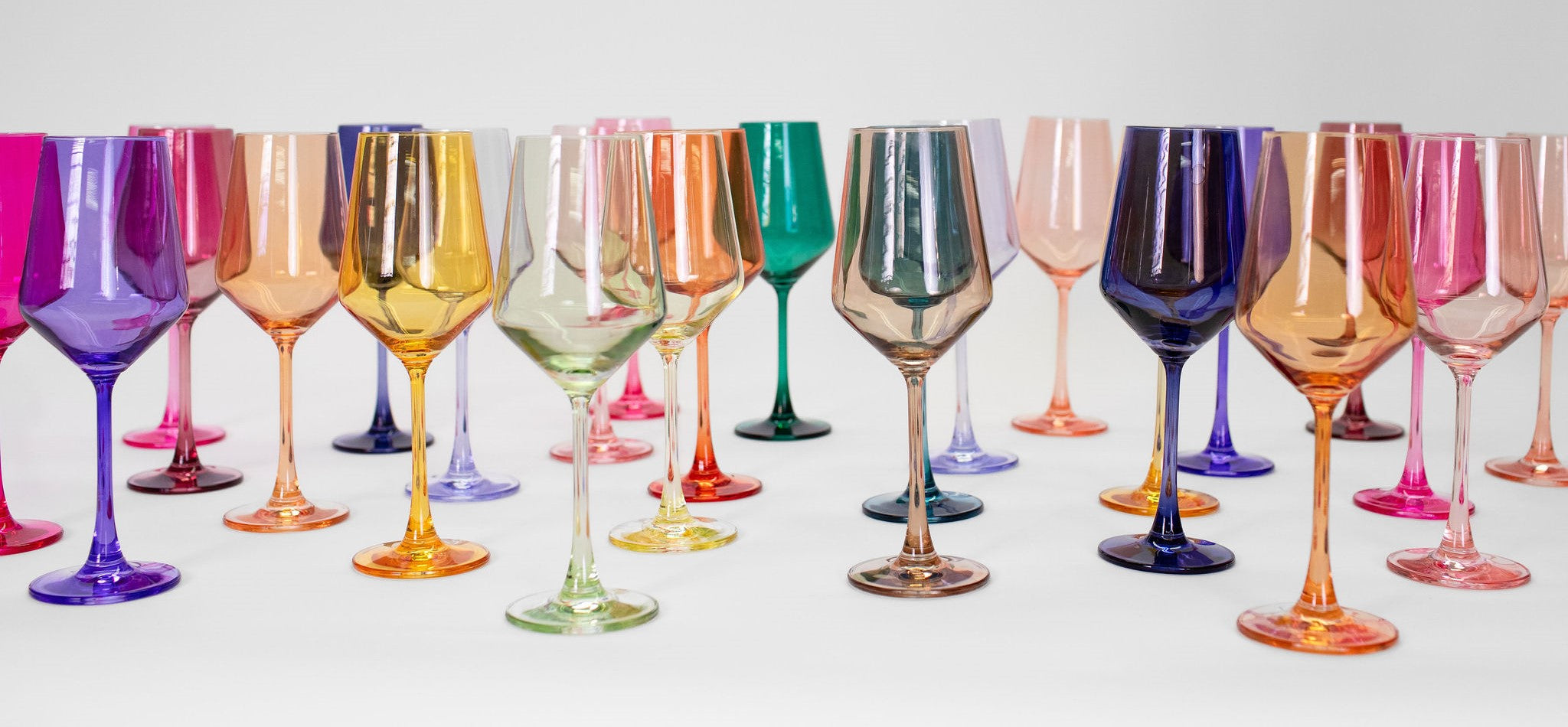 Colorful Wine Glasses – glasshauseco